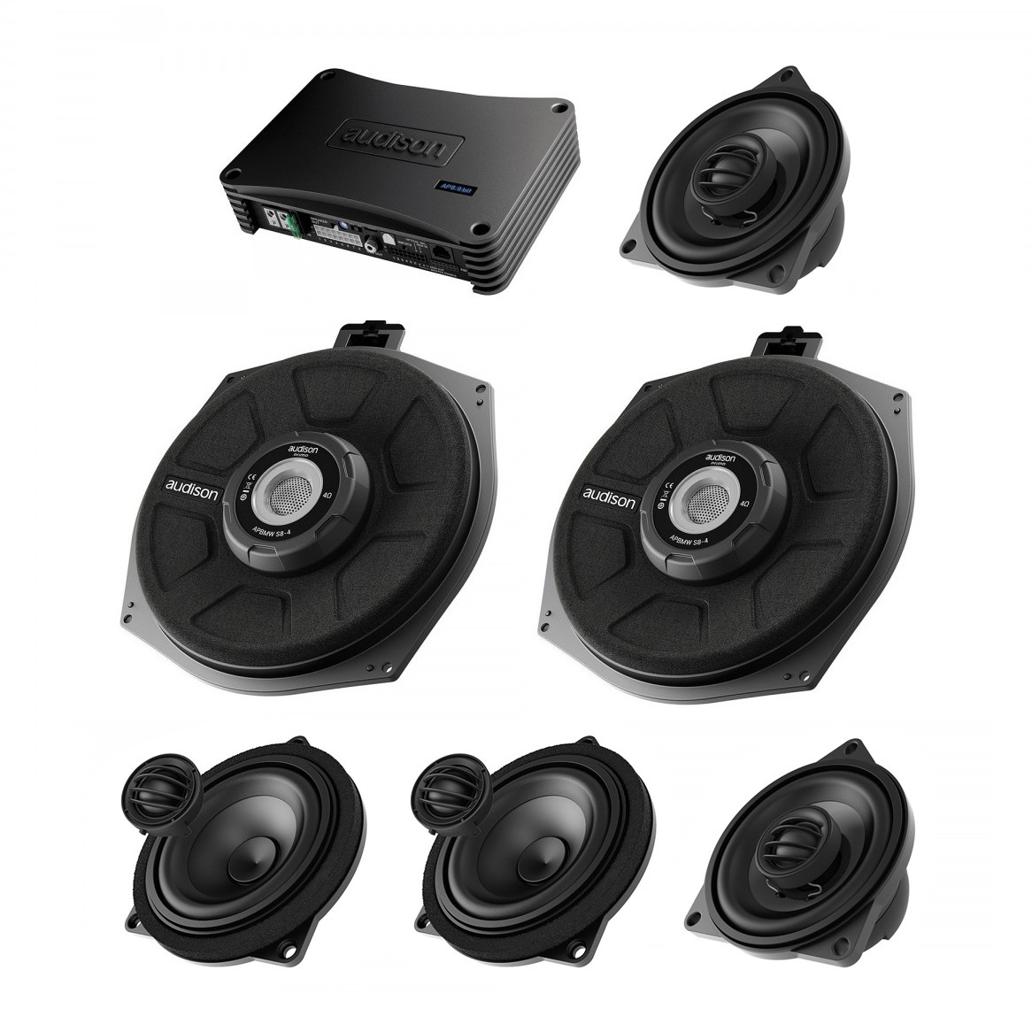 Complete sound system with DSP processor for BMW 1 (E81, E82, E87, E88 ...